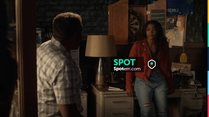 Frye x Anthropologie Vi­ta Mo­to Jack­et worn by Sydney Burnett ...