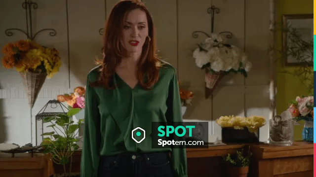Blusa de Boss Iadelia usada por Abigail Pershing (Sarah Power) como se ...