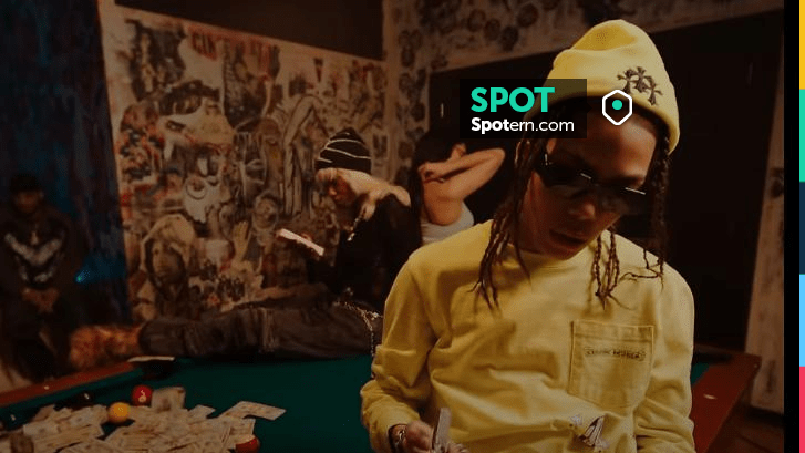 Chrome Hearts Neon Yellow Triple Cross Beanie worn by Sugarhill Ddot in ...