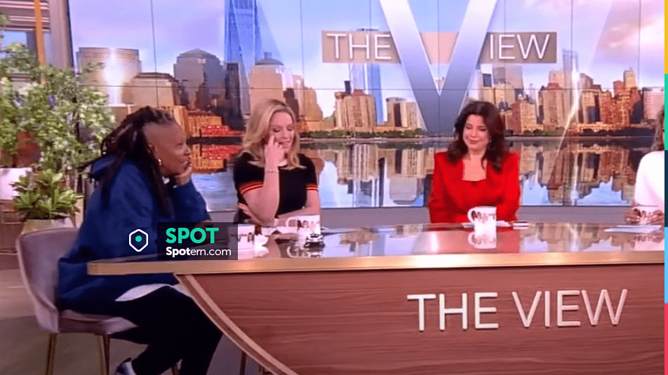 Dap x Gap Denim Logo Hoodie worn by Whoopi Goldberg as seen in The View ...