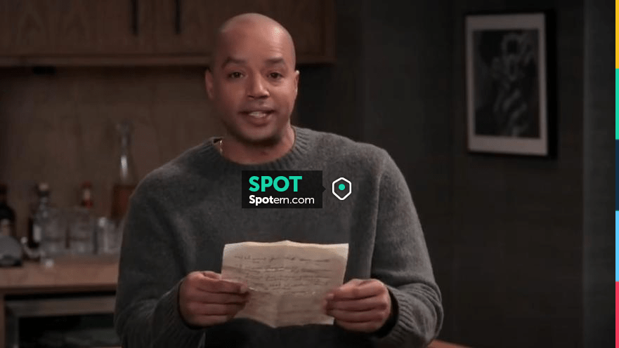 Vince Melange Crew Neck Sweater worn by Trey Taylor (Donald Faison) as ...