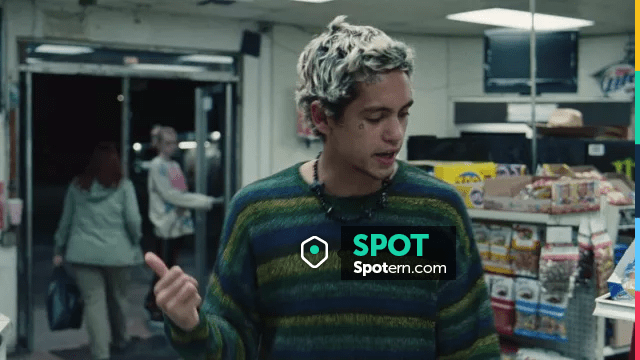 Striped Green Jumper worn by Elliot (Dominic Fike) as seen in Euphoria ...