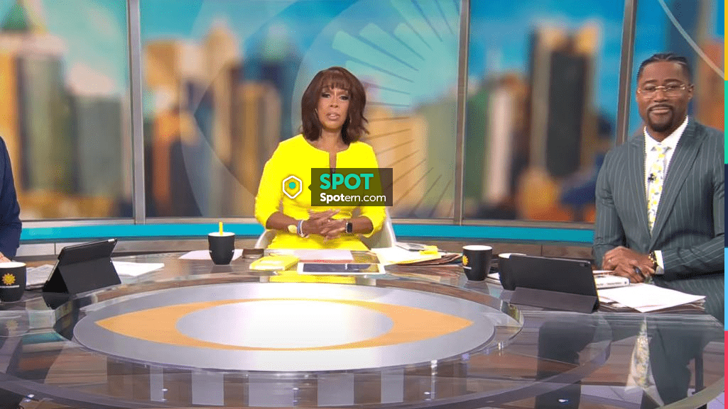 Robe Nora Gardner Daphne portée par Gayle King telle qu’on la voit dans ...