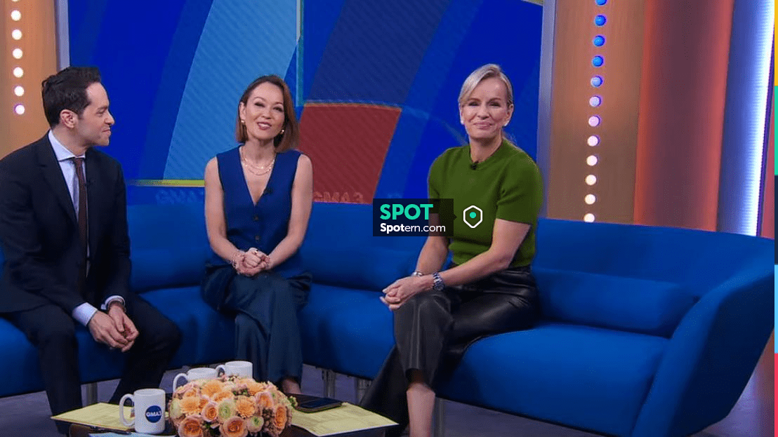 Loewe Anagram Embroidered Ribbed Sweater worn by Jennifer Ashton as ...