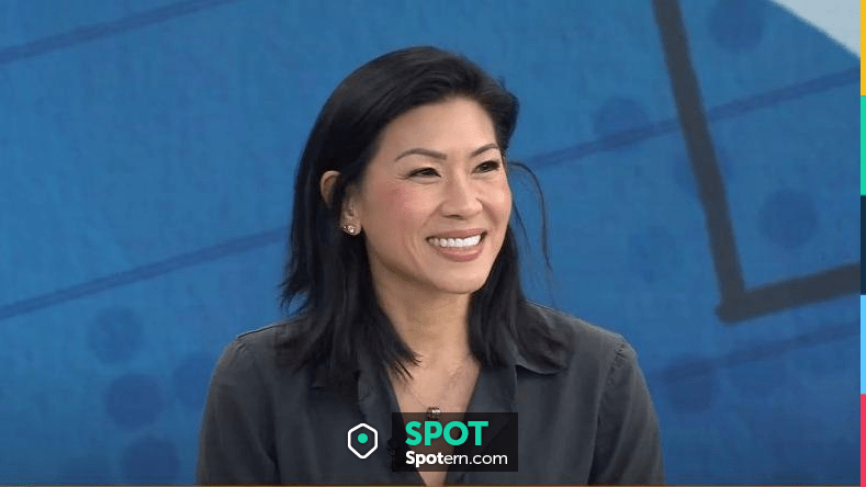 James Perse Solid Chest Pocket Shirt worn by Karena Wu as seen in Today ...