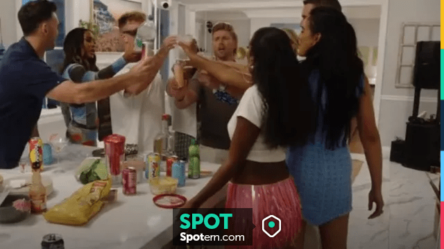 Sportmax Pink Sequin Fringe Mini Skirt worn by Gabby Prescod as seen in ...