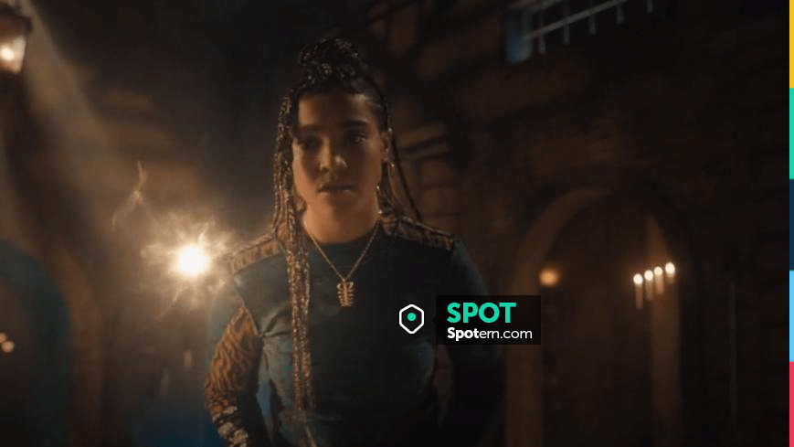 Free People Meadow Mix Tee in Blue Combo worn by Mikaela (Lucy Barrett ...