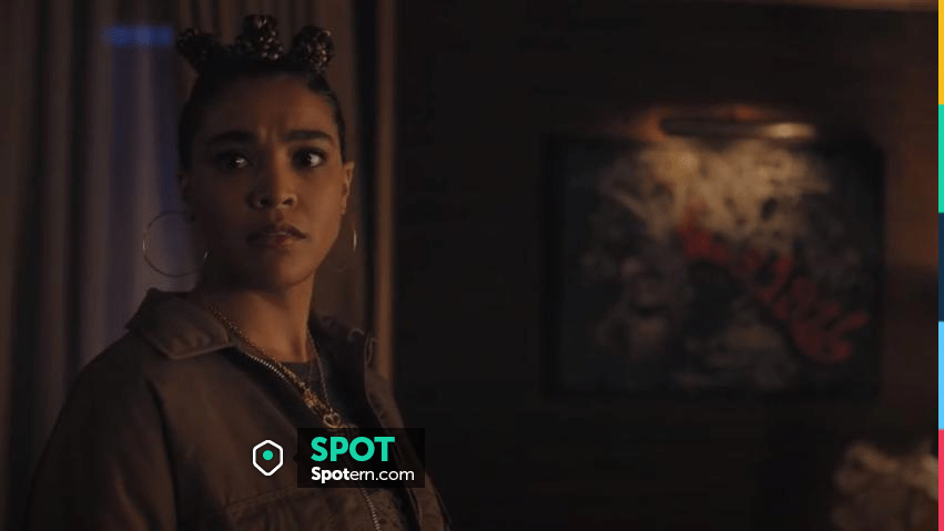 Ganni Nylon Bomber Jacket worn by Mikaela (Lucy Barrett) as seen in ...