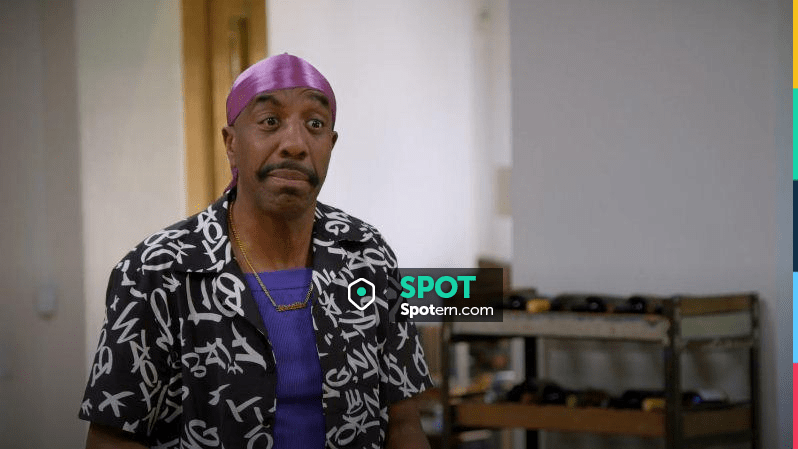 Neil Barrett Graf­fi­ti Writ­ing Cot­ton Blend Shirt worn by Leon (J. B ...