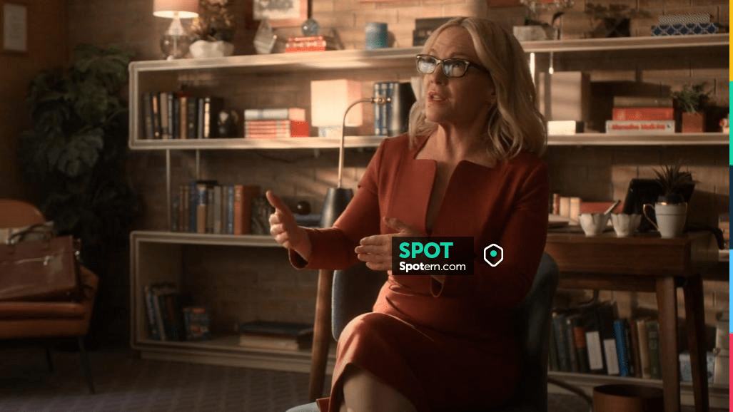 Karen Millen Envelope Neck Dress worn by Linda Martin (Rachael Harris ...