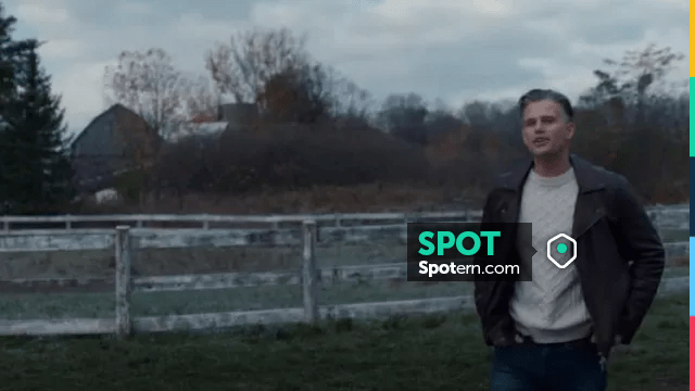 Allsaints Heron Leather Jack­et worn by Nick Oates as seen in The Way ...