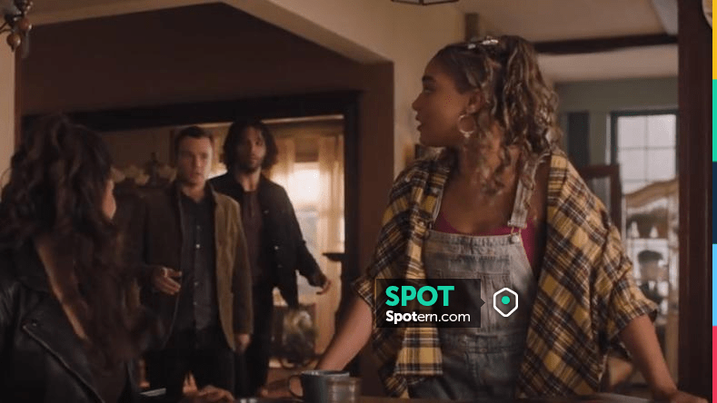 Cristina Martinez Cotton Denim Overalls worn by Mikaela (Lucy Barrett ...