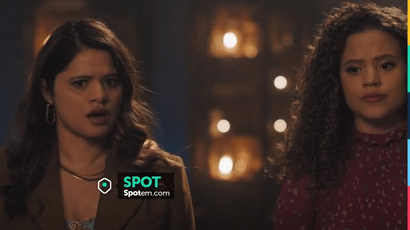 Madewell Chunky Herringbone Necklace worn by Mel Vera (Melonie Diaz) as ...