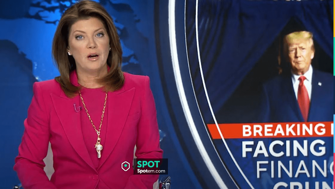 Michael Kors Georgina Sin­gle Breast­ed Blaz­er worn by Norah O'Donnell ...