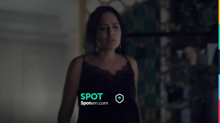 Cami NYC Daisy Cami Black worn by Sunny Patel (Agam Darshi) as seen in ...