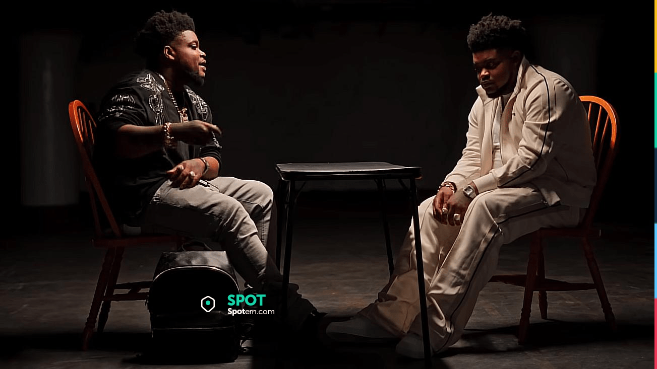 Louis Vuitton Black Monogram Leather Discovery Backpack worn by BossMan ...