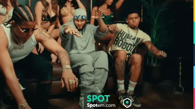 Nike Dunk Low Red Panda sneakers worn by NLE Choppa in SACUDELO by El ...