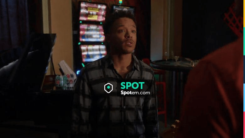 Hugo Emero Plaid Shirt worn by Terry Flores (Alex Loynaz) as seen in 9 ...