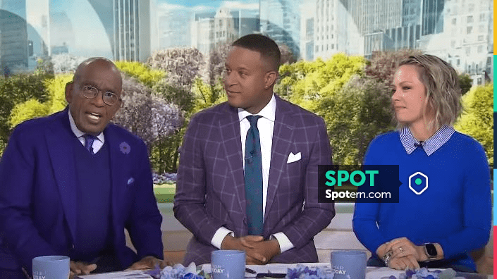 J. crew Tip­pi Sweater with Striped Col­lar worn by Dylan Dreyer as ...