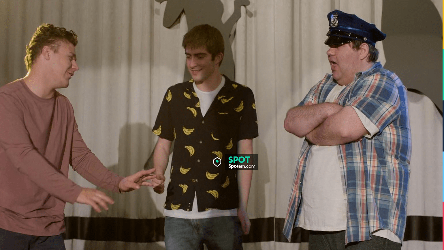 Goodfellow & Co Ba­nana Shirt worn by Caleb (Dylan Kiedman) as seen in ...