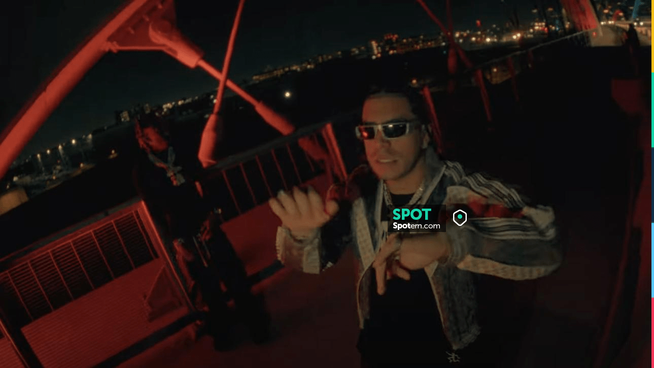 Louis Vuitton Sheer Monogram & Damier Stripe Track Jacket porté par ...