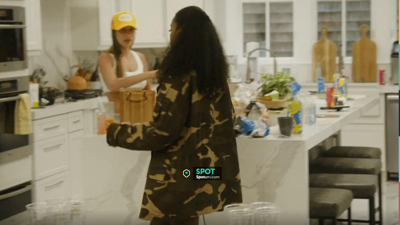 Mistress Rocks Jump Up Camouflage Oversized Jacket worn by Gabby ...