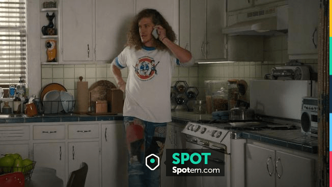 Kapital 12oz Ok­a­bil­ly Psychedelic Damaged Denim worn by Gunther ...