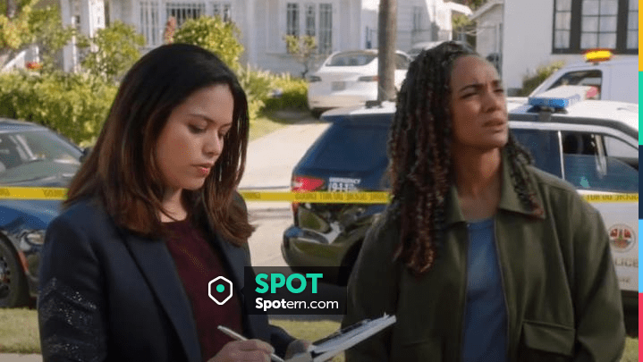 C by Bloomingdale's Snake Print Cashmere Sweater worn by Angela Lopez ...