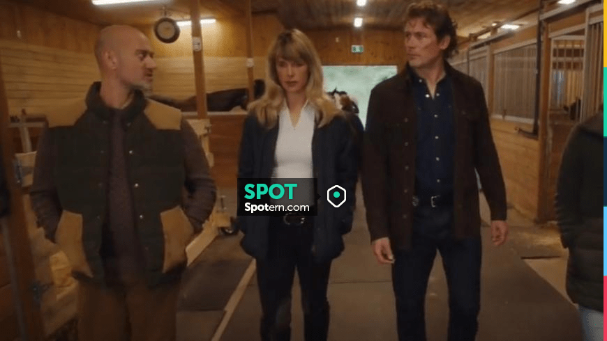 L.L. Bean Quilt­ed Rid­ing Jack­et worn by Passerby (Cassidy Barry) as ...