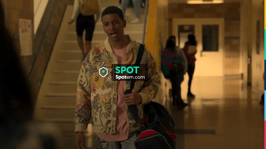 Japanese x Streetwear Stitch Bomber Jacket worn by Jamal Turner (Brett ...
