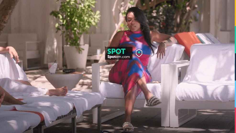 Uni Clau Sheer Dress worn by Tennille Moore as seen in Selling Tampa ...