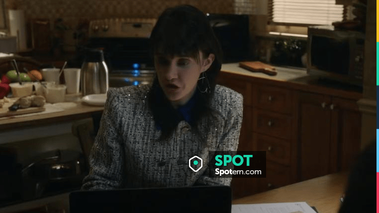 Vince Camuto Cropped Tweed Jack­et worn by Rachel Witten (Lauren Patten ...