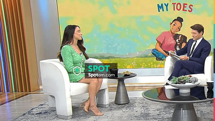 Self Portrait Se­quined Bouclé Minidress worn by Aly Raisman as seen in ...