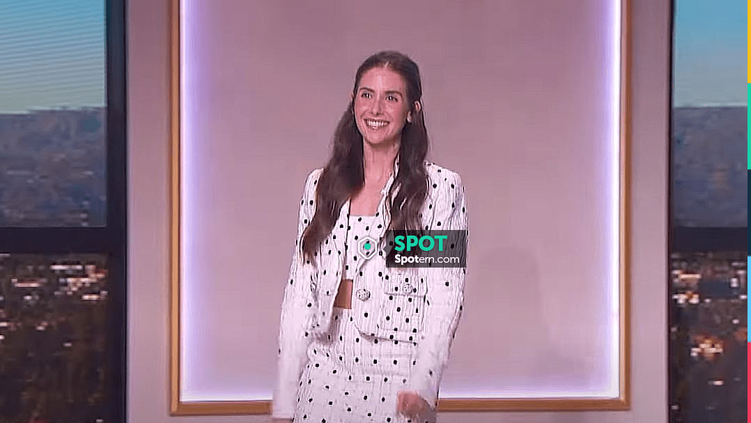 Elie Saab Moon Dot Crop Top worn by Alison Brie as seen in The Jennifer ...