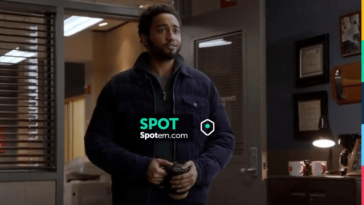 Levi’s Manteau matelassé en velours côtelé pour homme en bleu marine ...