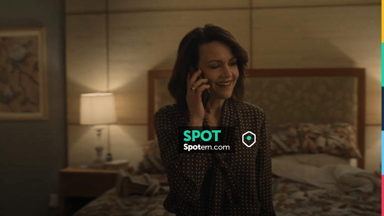 Blusa de manga larga con cuello de lazo de Nilnili lotan Elayne usada ...