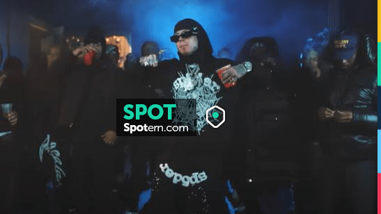 Spider Worldwide Black & White Spiderweb Logo Hoodie worn by Millyz in ...