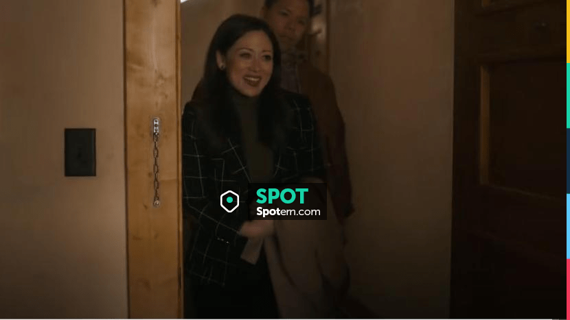 Smythe Patch Elbow Duchess Blazer worn by Reenie Green (Fiona Rene) as ...