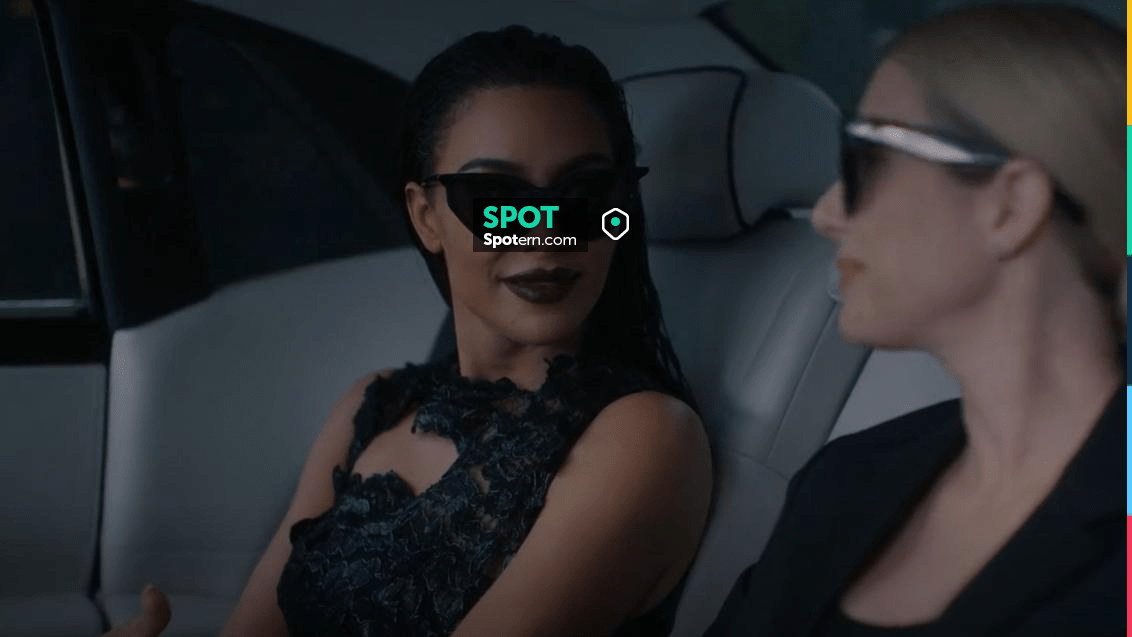 Balenciaga BB 0101 S- 001 Black/Grey worn by Siobhan Corbyn (Kim ...