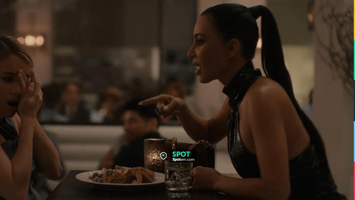 Alexander McQueen Burgundy Croc Mini Jewelled Satchel Bag worn by ...