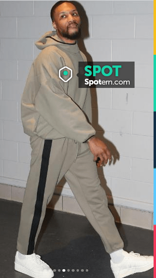 Adidas x Fear Of God Clay High-Neck Hoodie worn by Damian Lillard on ...