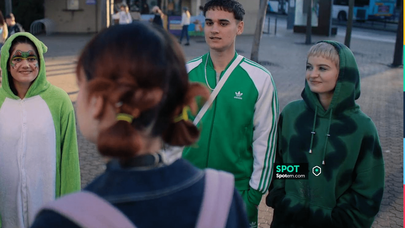 Collina Strada Round Hem Rhinestone Hoody worn by Harper McLean (Asher ...