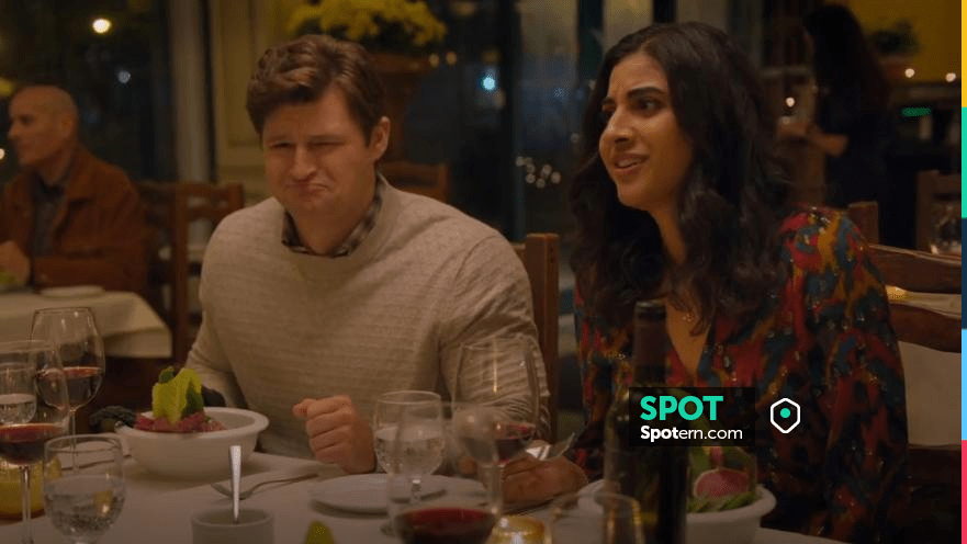 Sézane Linoy Dress Lucky Prin worn by Emily Price (Vella Lovell) as seen in Animal Control ...