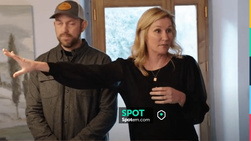 Gibsonlook Long Sleeve Top In Black worn by Jenny Marrs as seen in ...