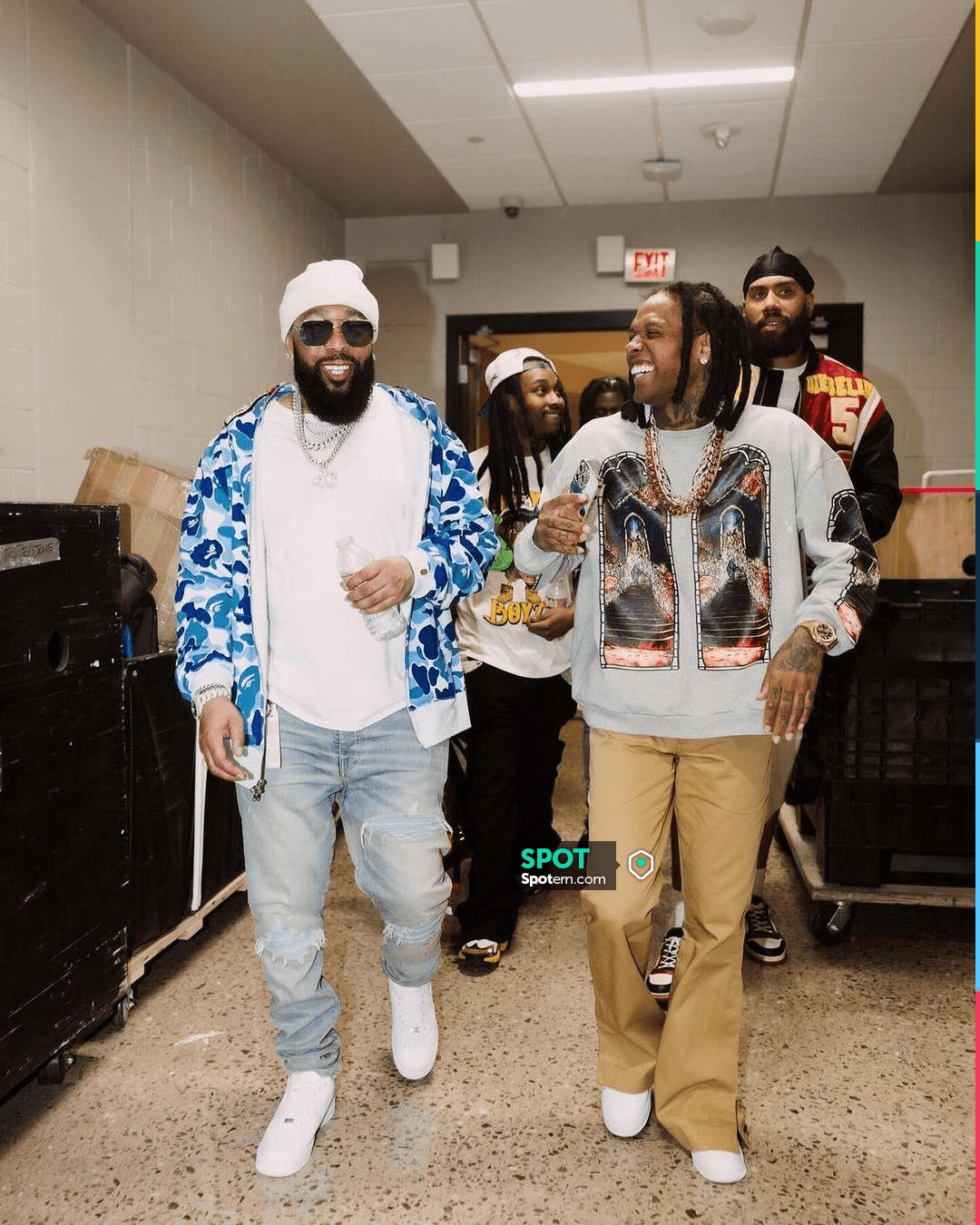 Amiri Beige 'Kick Flare' Chino Pants worn by Lil Durk on the Instagram ...