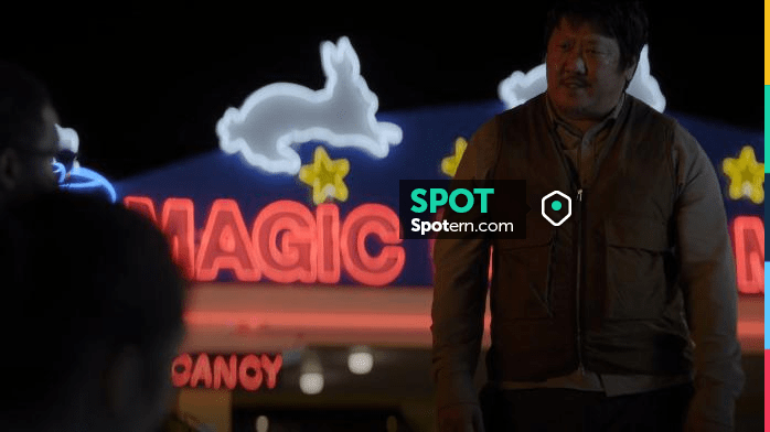 Universal Works Tex Wax Vest worn by Da Shi (Benedict Wong) as seen in ...