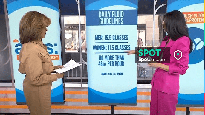 Mango Linen Suit Blazer worn by Natalie Azar as seen in Today on April ...