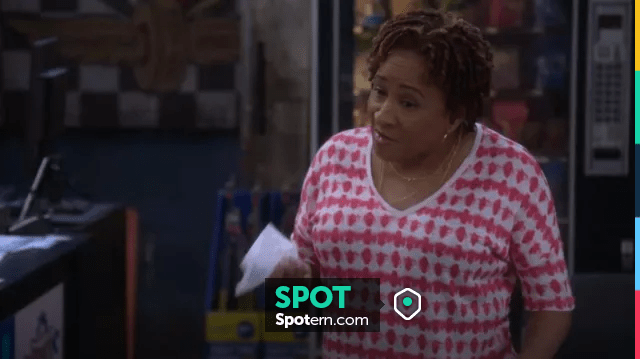 Gerard Darel Tie Dye Linen T Shirt worn by Lucretia Turner (Wanda Sykes ...