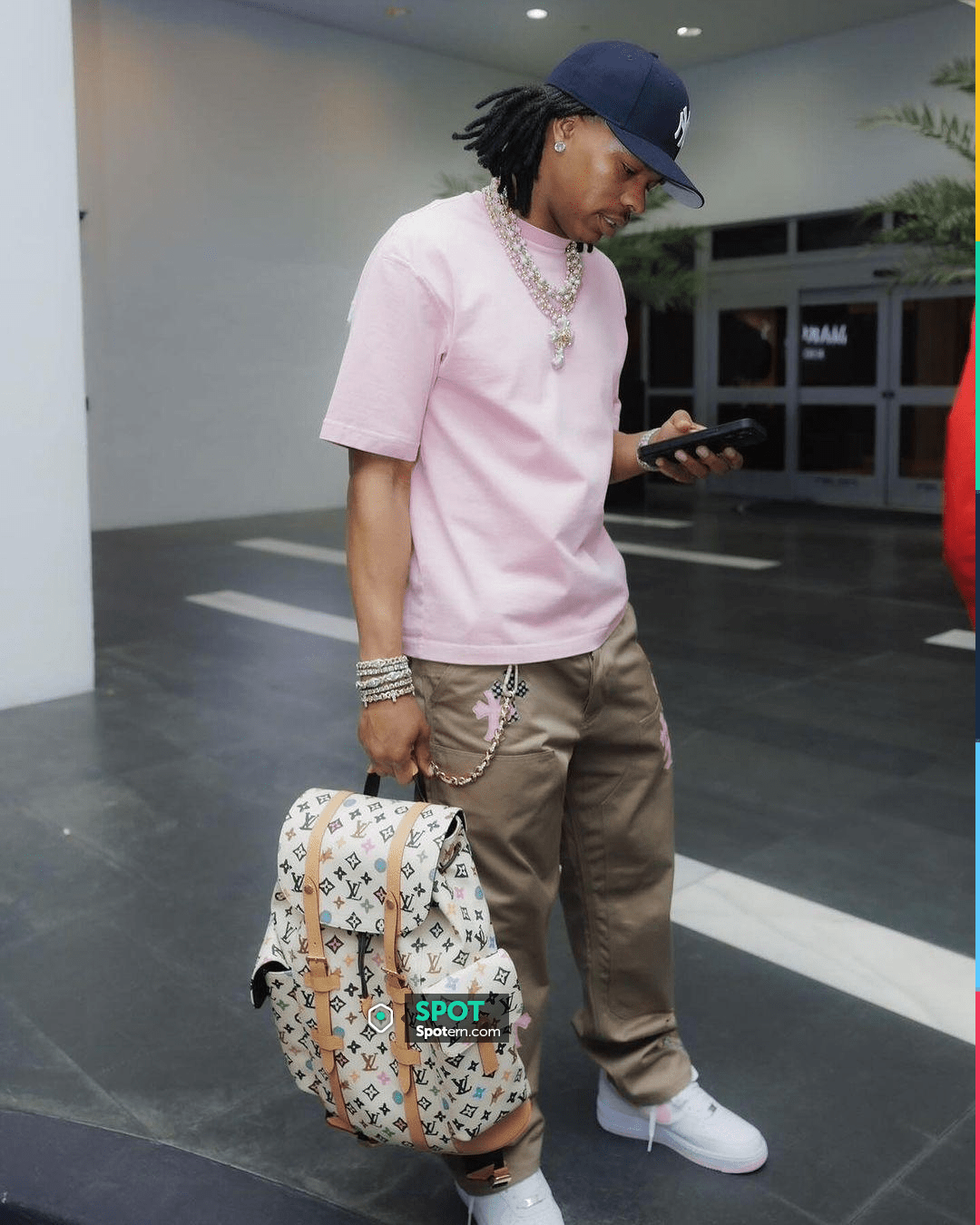 Louis Vuitton x Tyler The Creator Cream Monogram 'Christopher' Backpack ...