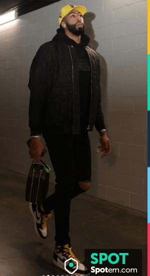 Jordan 1 Retro High 'Not For Resale - Yellow' portée par Anthony Davis ...